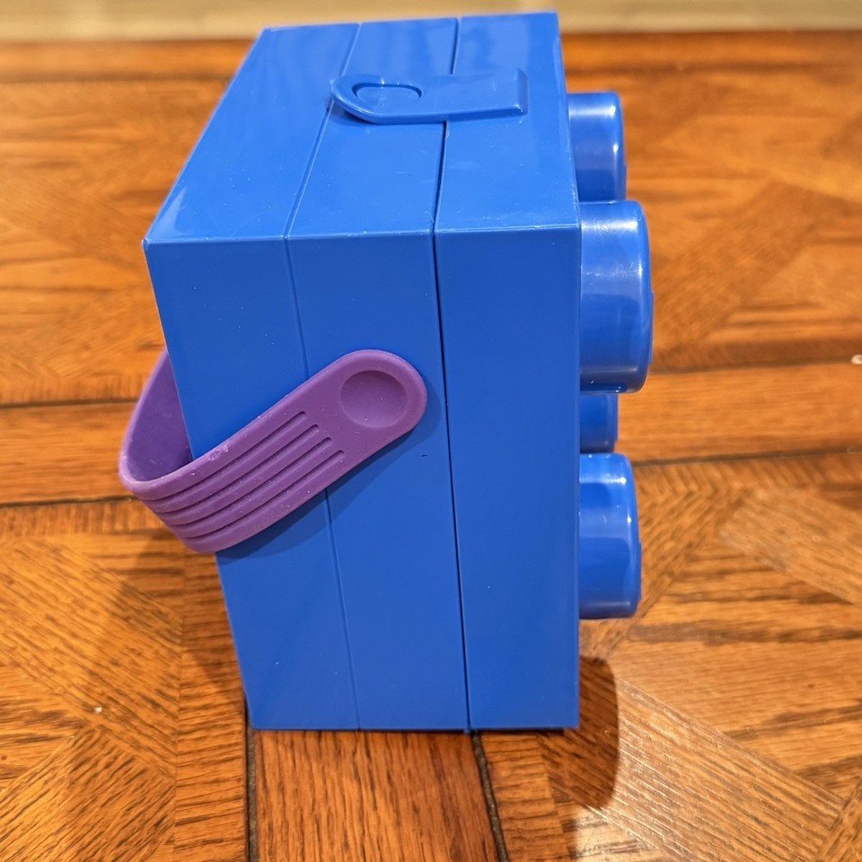 LEGO Collection x Target Blue Brick Lunch Box Purple Handle Food ...