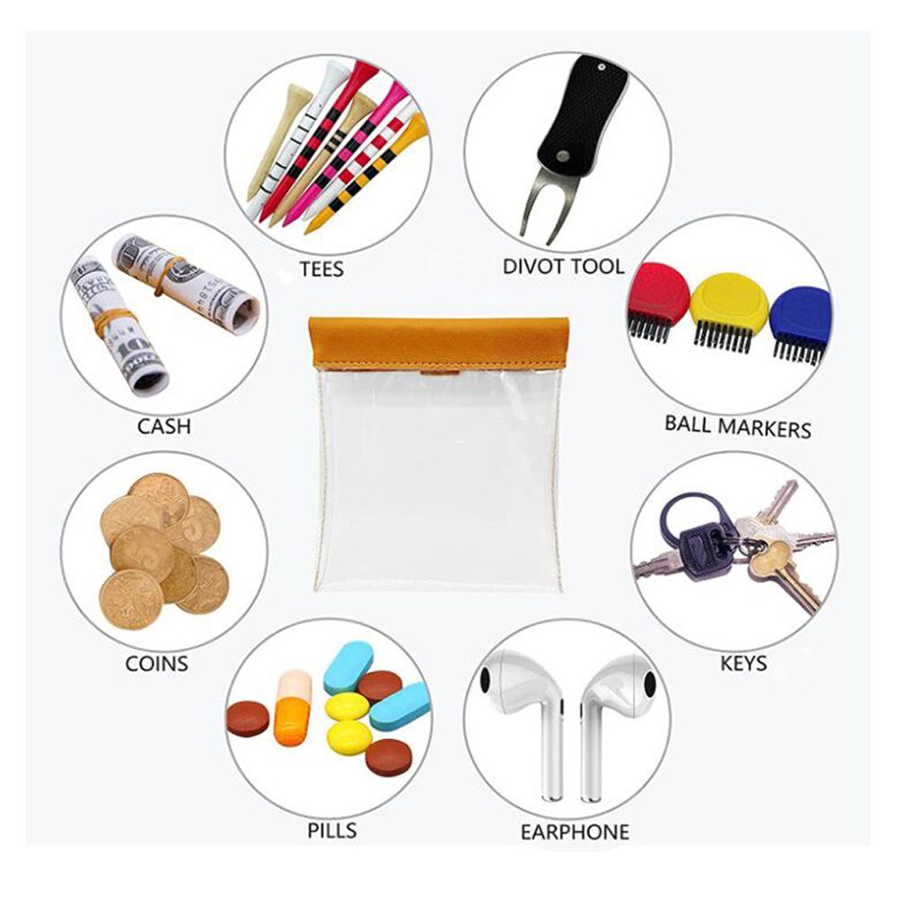 Bag With Clip Golf Tee Bag Golf Tee Holder Bag Golf Tees Pouch Golf ...