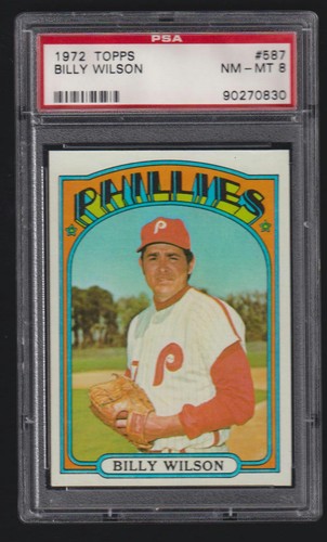 1972 Topps #587 Billy Wilson PSA 8 | eBay