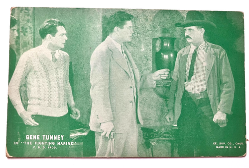 GENE TUNNEY "fighting marine"-HOLLYWOOD film SERIAL 1920s arcade ...