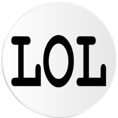 LOL - 10 Pack Circle Stickers 3" x 3" - Laugh Out Loud | eBay