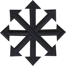 Chaos Star Arrows Cross Chaosphere Symbol of Eight Arms Embroidered ...