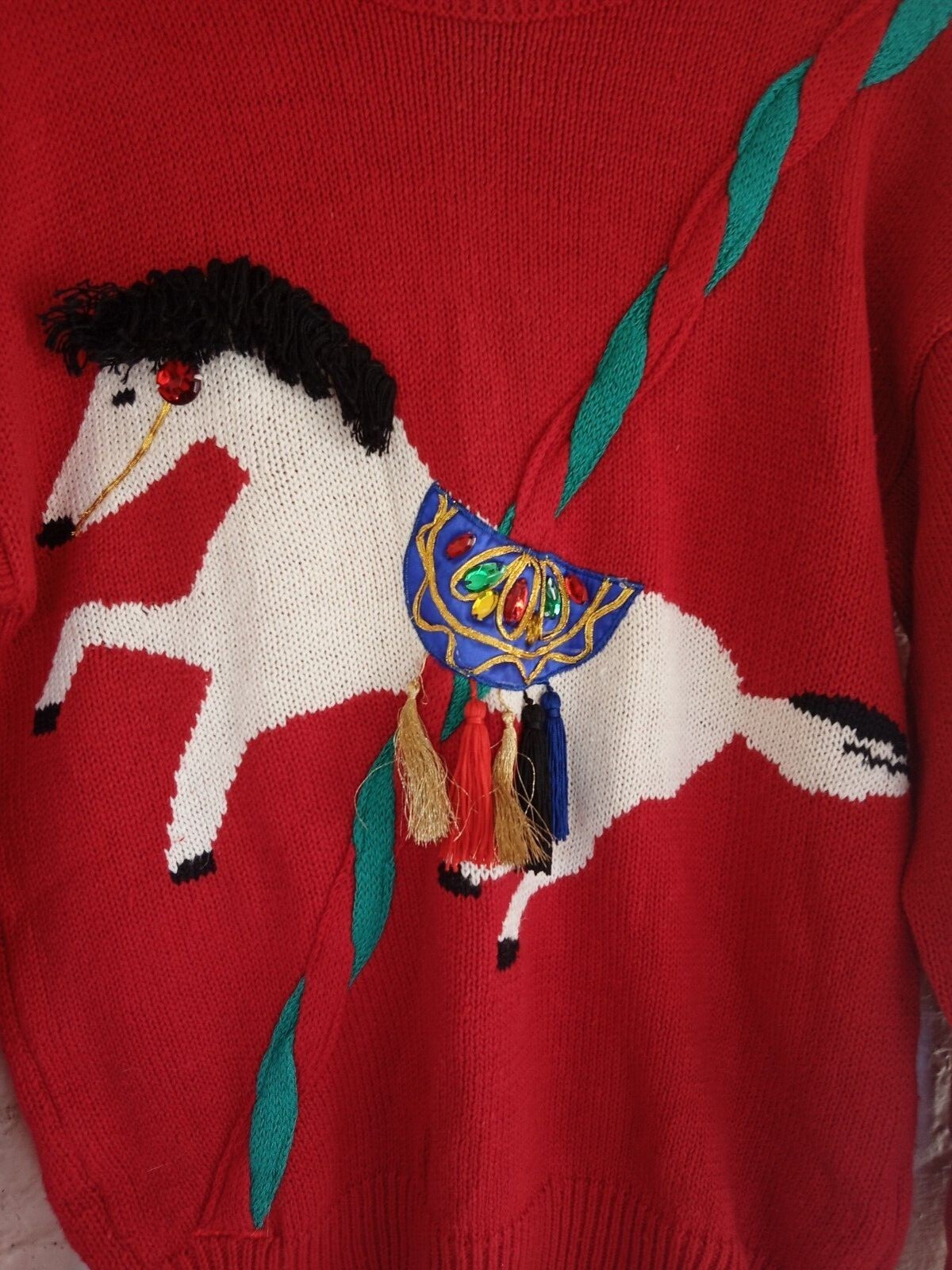 Vintage Jordache Studios Carousel Horse Crew Neck Swe… - Gem