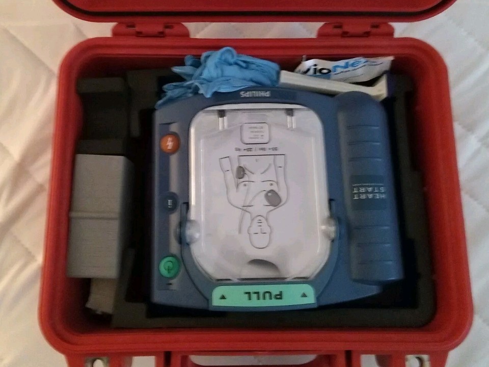 NEW Defibrillator HeartStart M5071A Adult Smart With Updated Cartridges ...
