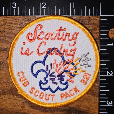 Boy Scouting is Caring Cub Scout Pack 321 BSA Patch | eBay