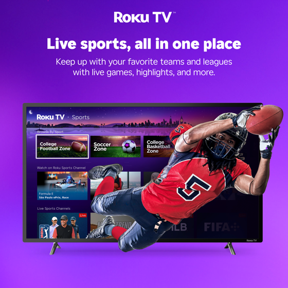 40-Inch Roku Smart TV with 1080p Full HD, DTS Audio & Gaming Features ...
