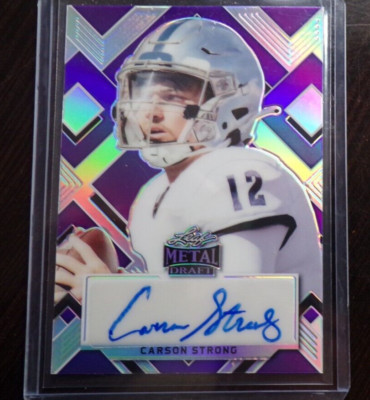 Carson Strong 2022 Leaf Metal Draft Portrait Autographs Crystals #PA ...