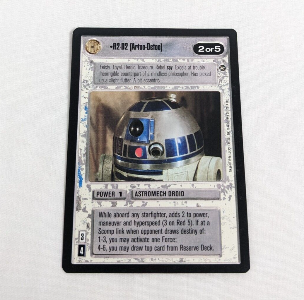 STAR WARS CCG A New Hope Limited R2-D2 Rare Decipher VG/EX | eBay