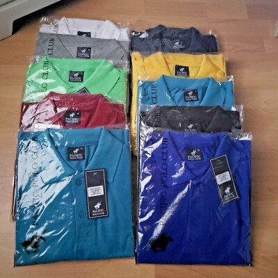 NWT Polo Pacific Club Short Sleeve multiple color Logo Men Shirt Size S ...