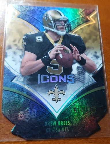 2008 Upper Deck Icons - Drew Brees #62 Silver Die-Cut /150 for sale ...