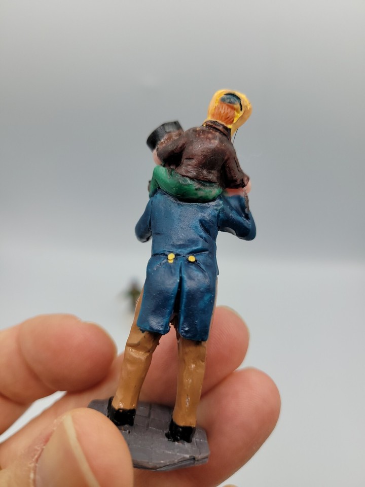 Lemax Christmas Village People Accesory Father Son Snow Shoveling Boy ...