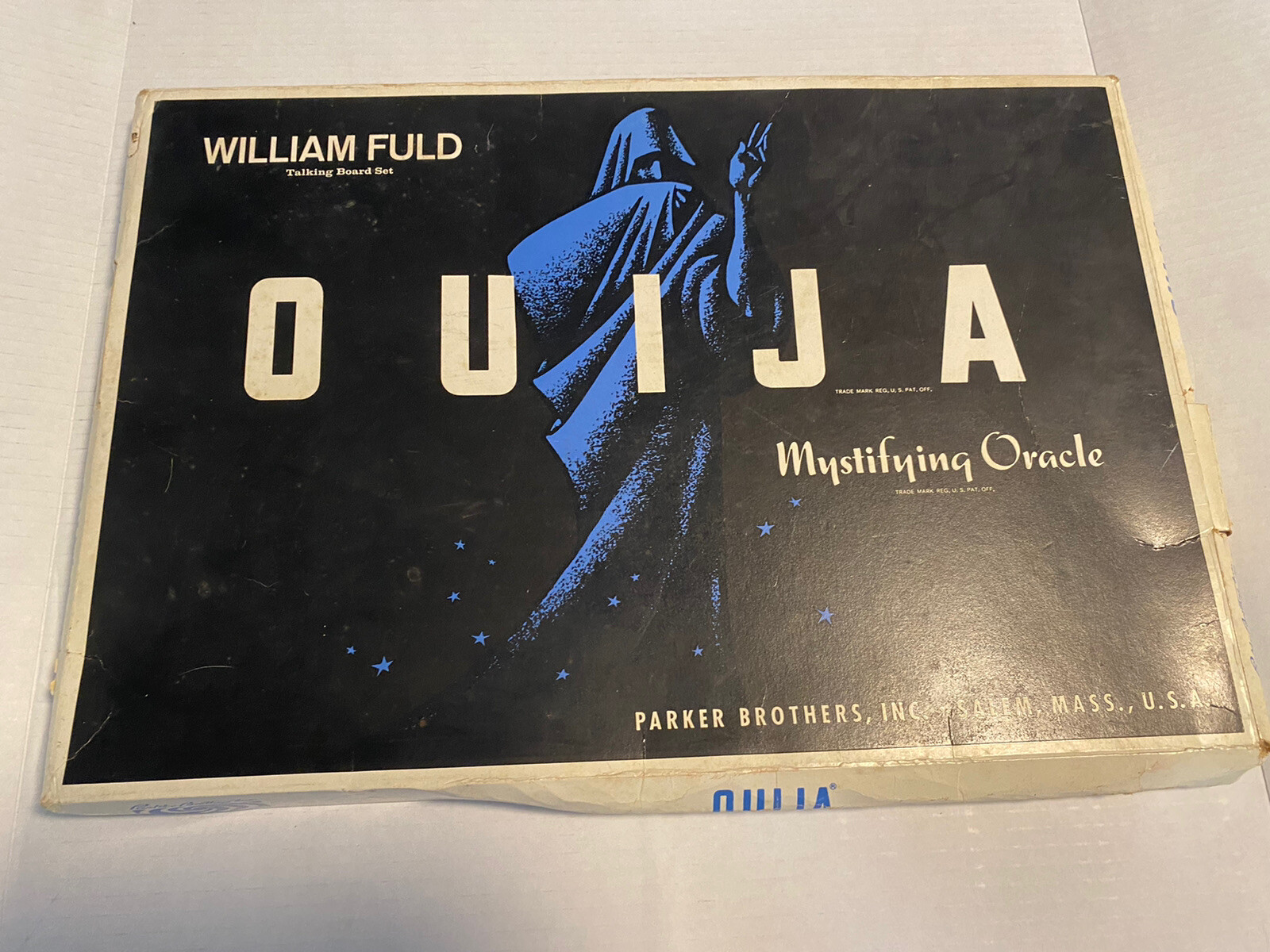 VINTAGE 1960's Parker Brothers William Fuld Ouija Board with Original ...