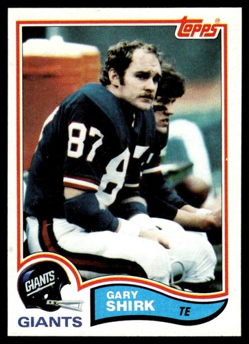 1982 TOPPS GARY SHIRK D NEW YORK GIANTS #432 | eBay