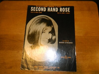 Vintage 1965 Second Hand Rose Barbra Streisand Sheet Music | eBay
