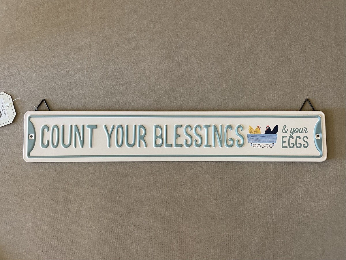 Count Your Blessings Sign