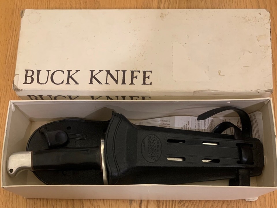RARE BUCK 122 NEMO DIVE KNIFE USED IN BOX BT-2 | eBay