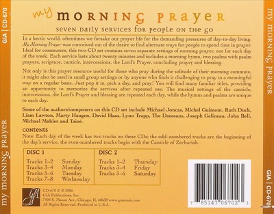 VARIOUS ARTISTS MY MORNING PRAYER: SEVEN DAILY SERVICES FOR PEOPLE ON ...