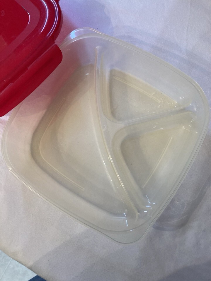 Lock n Lock Food Storage Container Lg Divided Square With Lid | eBay