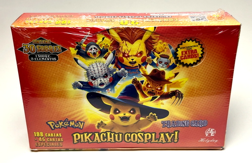 2025 BOX POKEMON PIKACHU COSPLAY Halloween - (30 Sealed Packs) Cards ...
