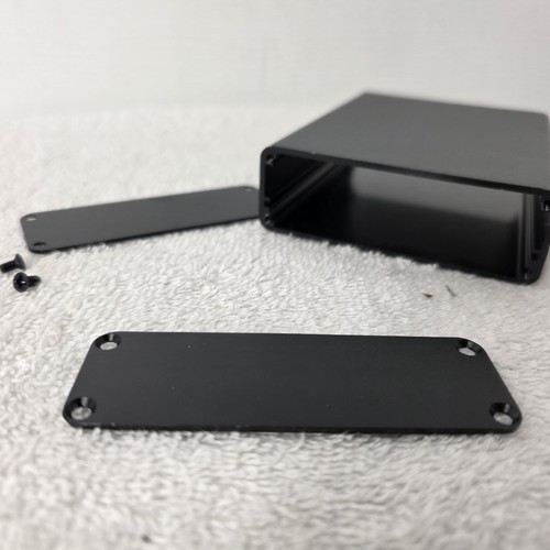 Aluminum Black Electronic Project Box Enclosure Body Case DIY ...