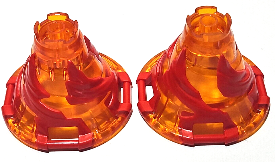 Lego Part 40923pb01 Tornado w/ Bar Handles on Top Ninjago Molded Red ...
