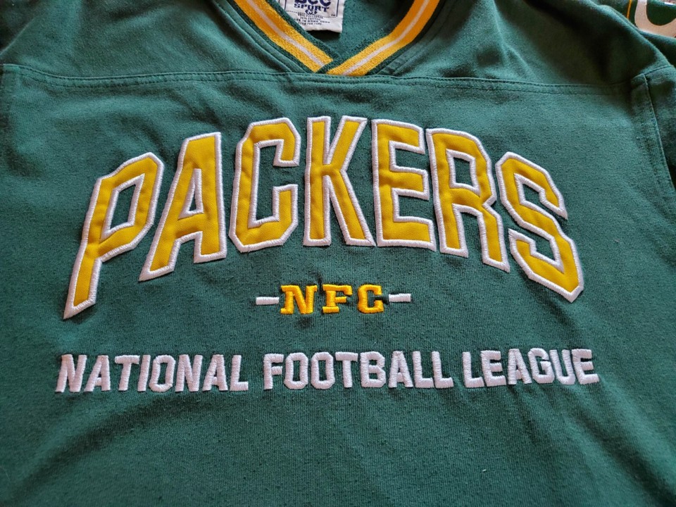 VTG 90s NFL Green Bay Packers Lee Sport Sweatshirt Embroidered Mens MED ...