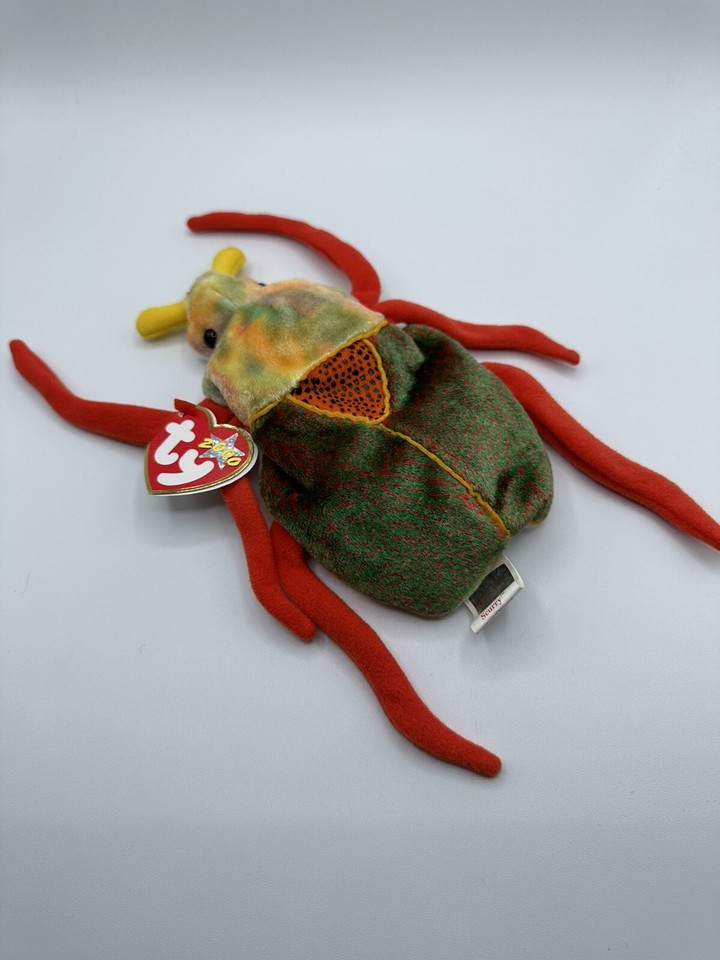 2000 Ty Beanie Baby Scurry the Scarab Beetle Retired Beanbag Plush Doll ...