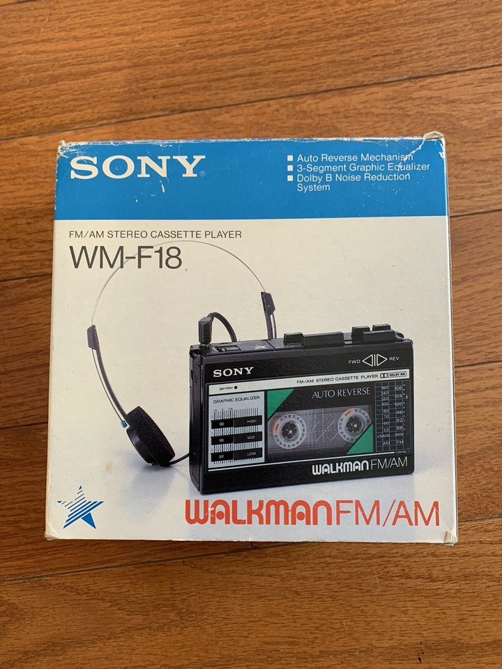 Vintage Sony Walkman WM-F18/F28 AM/FM Cassette Player Box Only | eBay