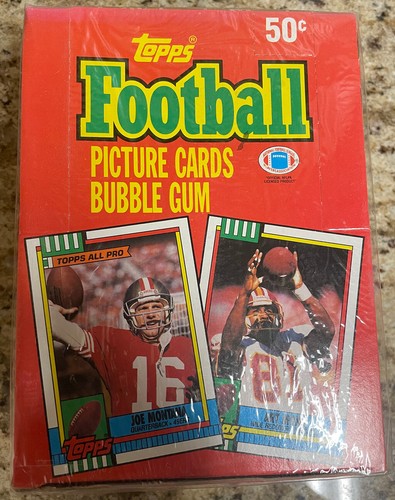 1990 TOPPS FOOTBALL 36 WAX PACKS PER BOX NEW OLD STOCK FACTORY SEALED ...