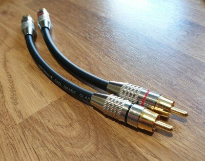 Van Damme - Ultra Pure Silver Plated stereo Pair RCA jumper set for Nad ...