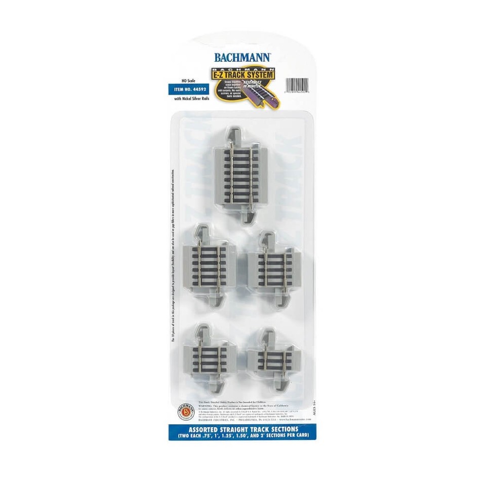 Bachmann HO Scale E-Z Track Assorted Straight Track Sections | eBay