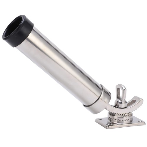 Stainless Steel Adjustable Fishing Rod Holder 360 Dee Left Right ...