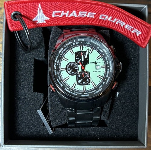 Chase-Durer Quartz LUMINOUS Green Dial Men's Watch 50mm CDW-0158 | eBay