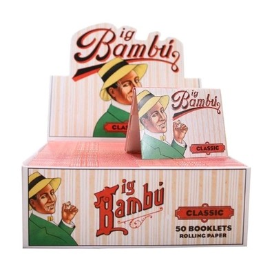 Bambu Big Original Cigarette Rolling Papers Case- 50 Booklets. Factory ...