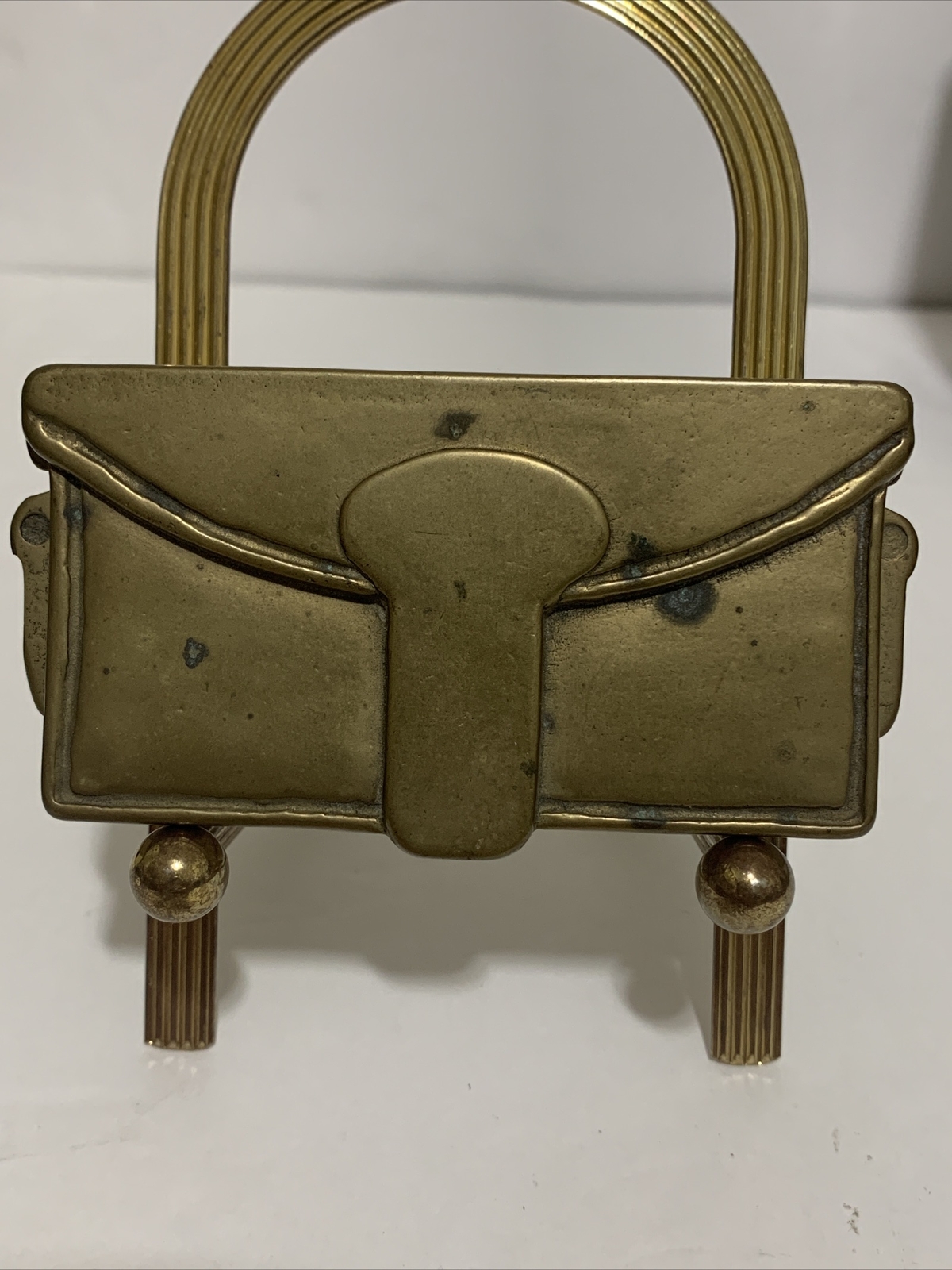 Vintage Brass Satchel Shaped Stamp Dispenser Or Trinket Box 1950’s | eBay