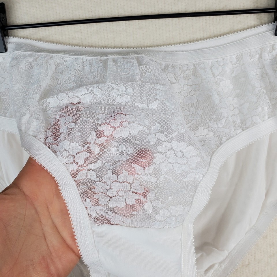 Empire Intimates White Panties XL New Old Stock Plus Drag Vintage Lace ...