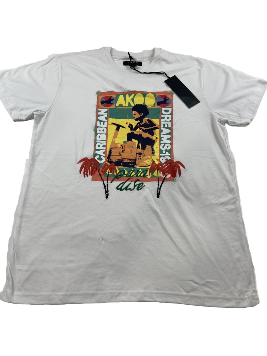 White Akoo Shirts Graphic Tees Cheap Akoo Shirts Akoo Mfg Co T Shirt
