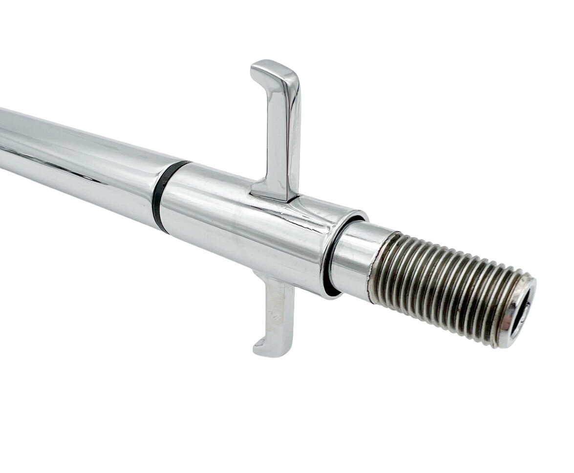 Chrome Shift Lever w/ Hardware 4-Speed Reverse Lockout For 1965-67 Ford ...