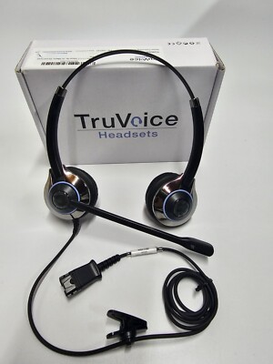 TruVoice HD-550 Delux Noise Canceling Microphone, Headset Double Ear | eBay