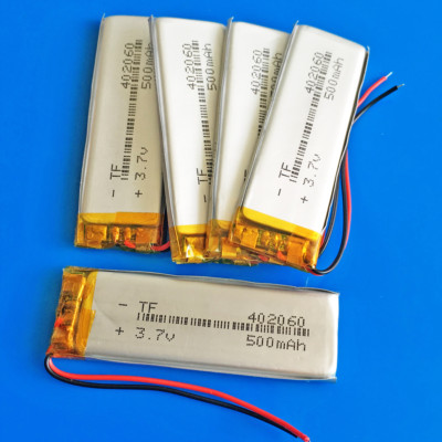 5pcs 500mAh 3.7V Lipo Rechargeable Battery for PSP GPS Speaker Smart ...