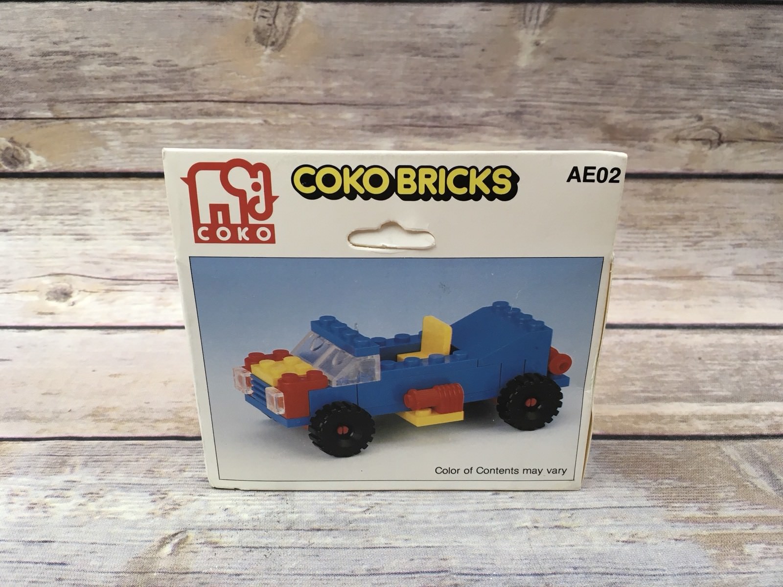 Vintage COKO BRICKS Racing Car Building Blocks Childrens Toy AE02 Box Ins. 100% | eBay