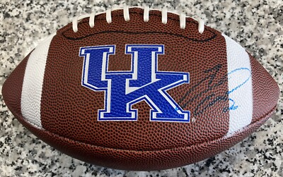 TIM COUCH AUTO SIGNED KENTUCKY WILDCATS UK Logo FOOTBALL w/COA | eBay