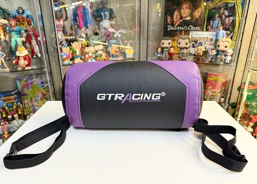 GT Racing Gaming Chair Lumbar Cushion Back Rest Pillow Head Rest Purple ...