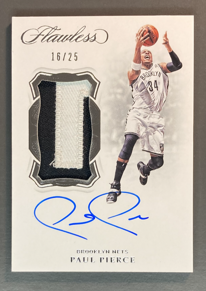 PAUL PIERCE 2018-19 Panini Flawless Vertical Patch Autograph 16/25 | eBay