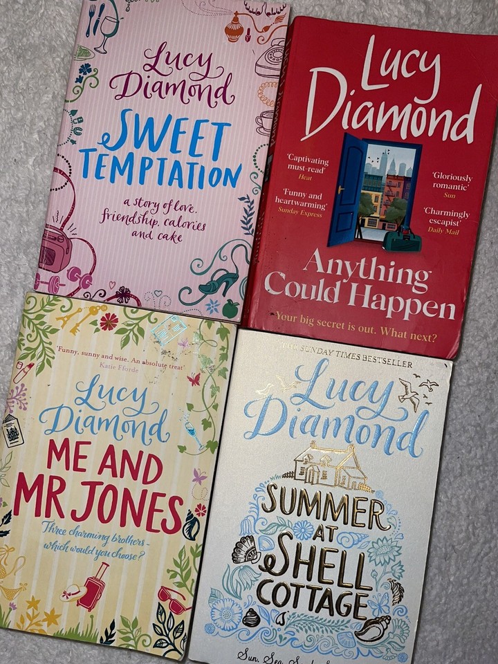 Lucy Diamond Book Bundle X 4, Romance, Womens Fiction, First Love, (74 ...
