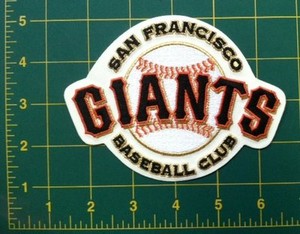 SAN FRANCISCO PATCH GIANTS PATCH BASEBALL CLUB OFFICIAL MLB PATCH 5.25 ...