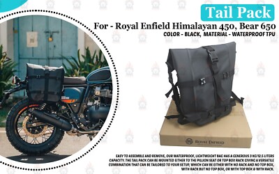 For Royal Enfield Bear "650, Himalayan 450 Tail Pack" | eBay