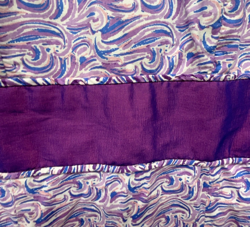 Women Mermaid Dress M/L Purple Short Sleeve Ruffle Fairy Whimsy ...