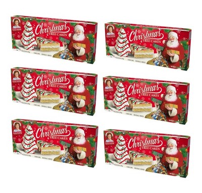 6 Boxes Little Debbie Vanilla Christmas Tree Cakes 5 Cakes per Box ...