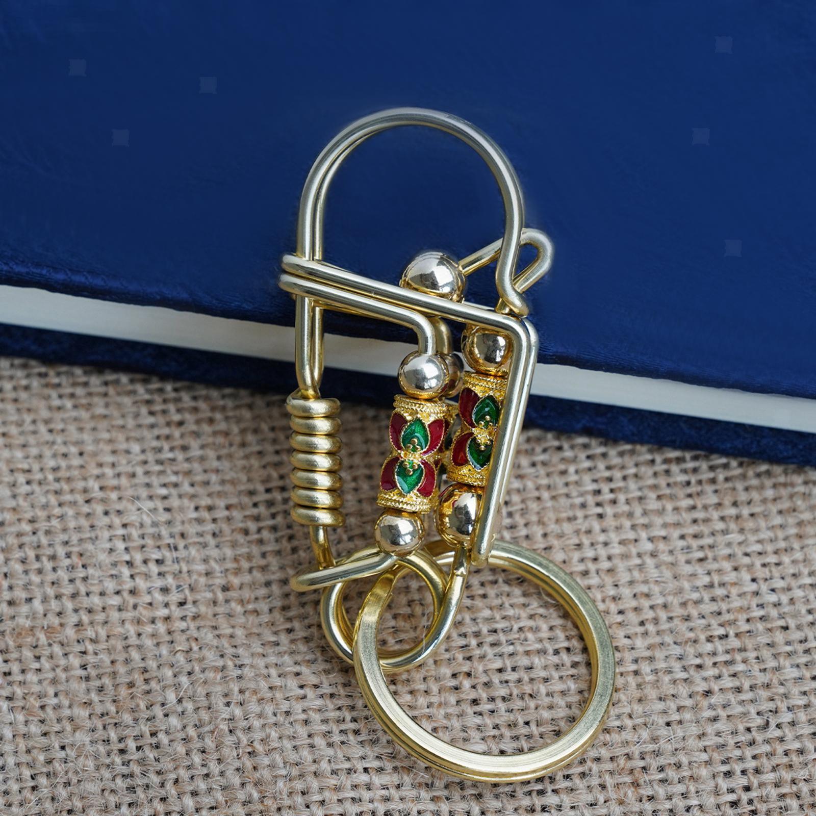 Multifunctional Brass Keychains Carabiners Keys Clip | eBay UK